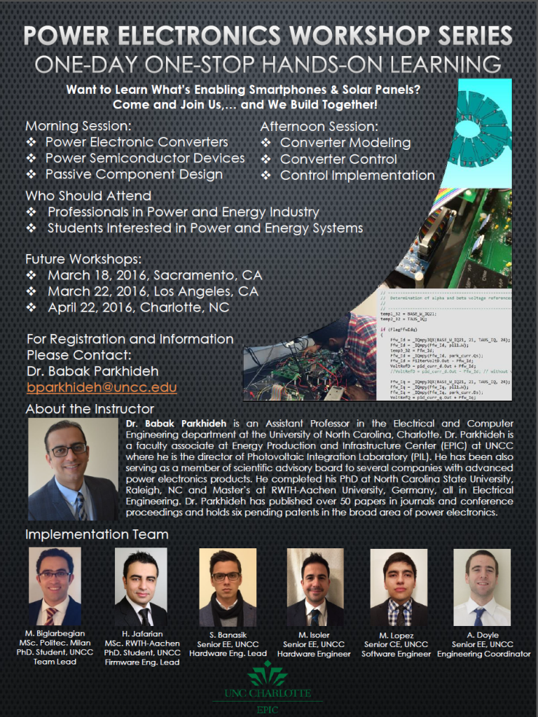 Power Electronics Workshop | Babak Parkhideh
