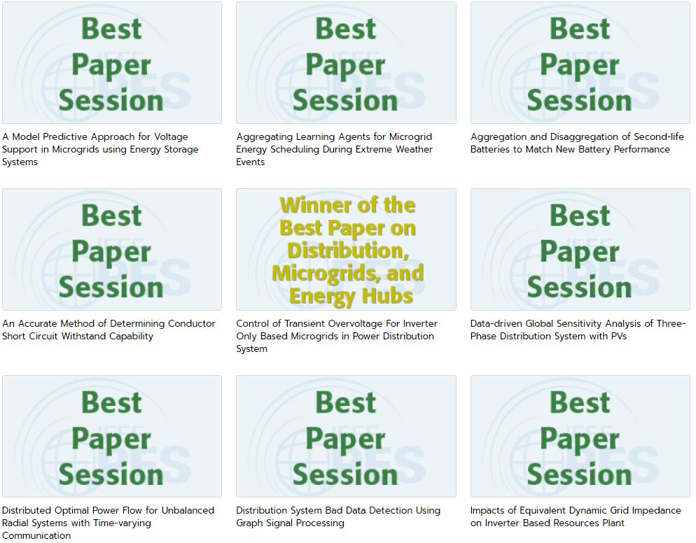 IEEE PES General Meeting 2021 – Winner of the Best Paper | Michael ...